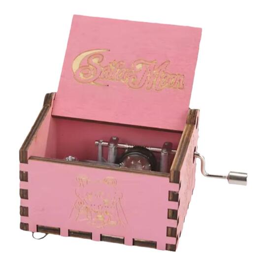 Sailor Moon Music Box - Hand-Cranked Wooden Musical Gift