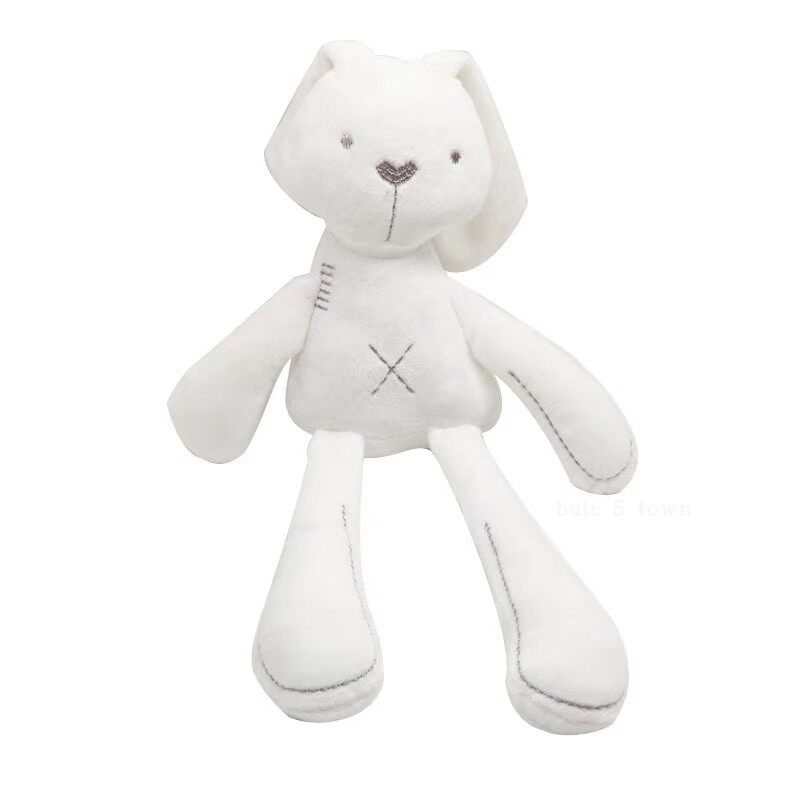 Long-Eared Rabbit Baby Sleep Comfort Doll Plush Toy White Rabbit with ...