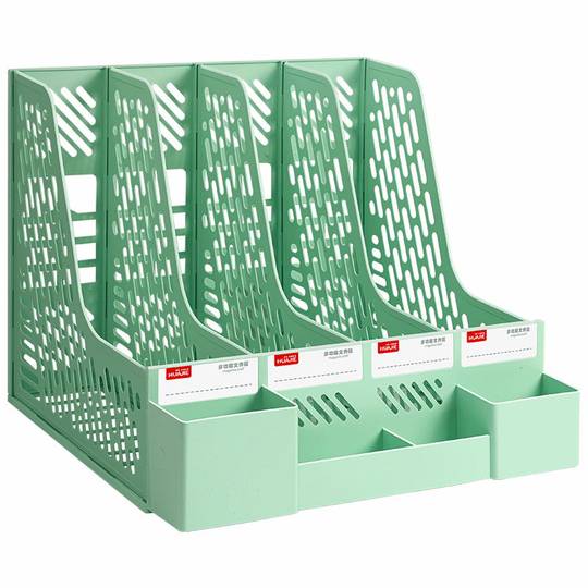 Huajie Desktop File Storage Rack - Large Capacity Student Book Stand