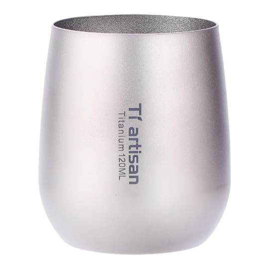 Titanium Craftsman Pure Titanium Double-Layer Titanium Water Cup Metal ...