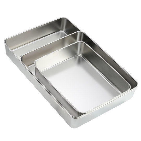 Stainless Steel Square Basin with Cover - Commercial Food Grade Kitchen ...