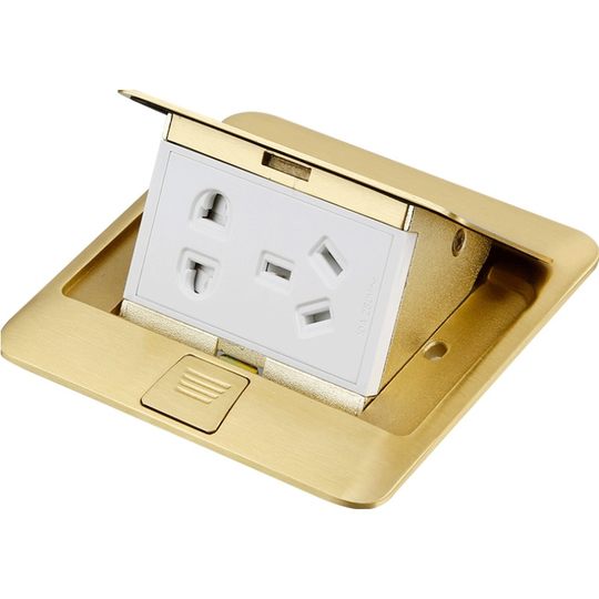 Schneider Ground Plug Pop-Up Socket - Hidden Waterproof Telephone & Computer Socket