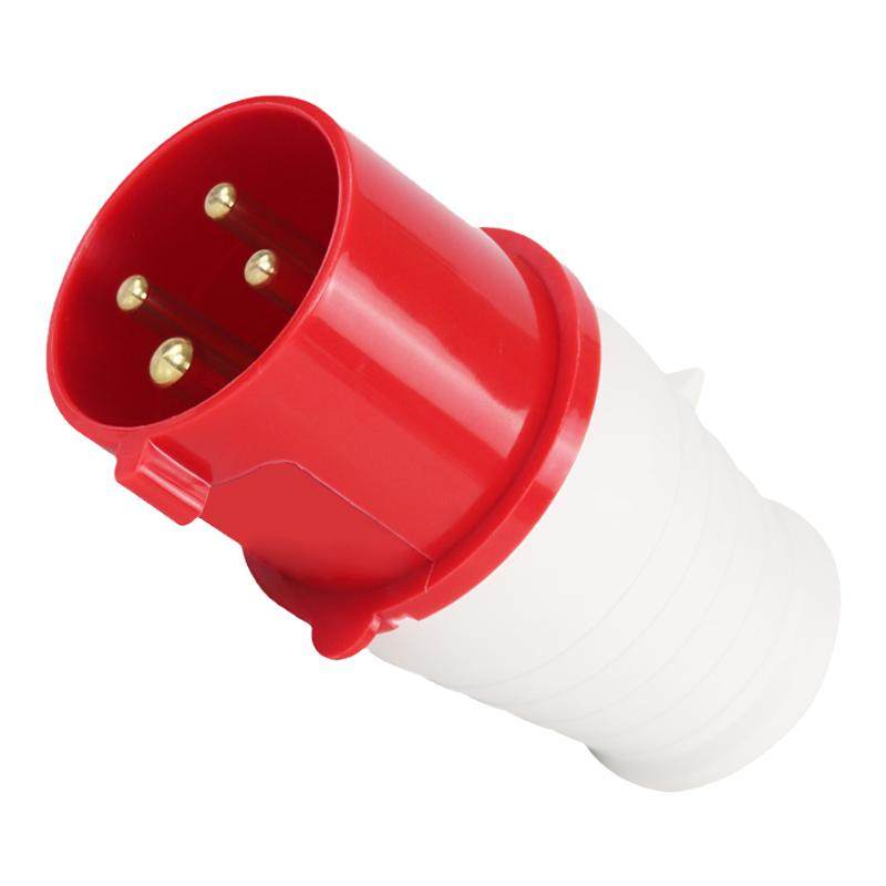 Solid Industrial Plug - Three-Phase Electrical Socket - Aviation Plug ...