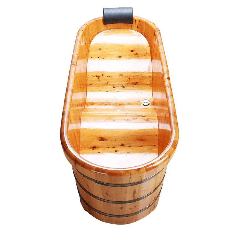 Chuan bai zhi Solid Wood Badekar - Voksen & Barn