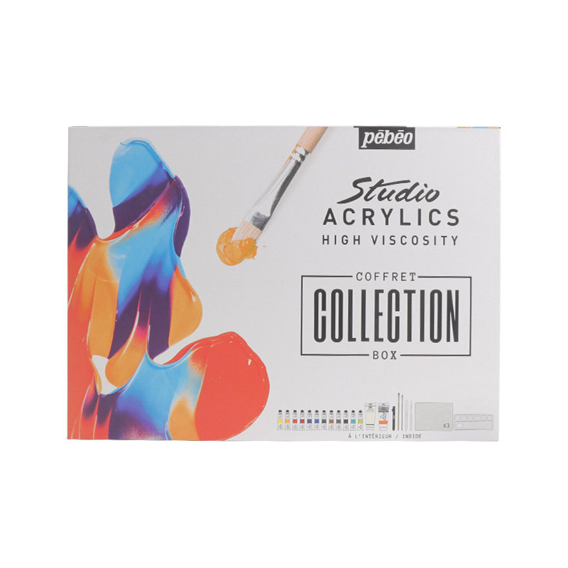 French Pebeo Acrylic Paint 12ml/18 Colors/24 Colors Textile Manicure ...