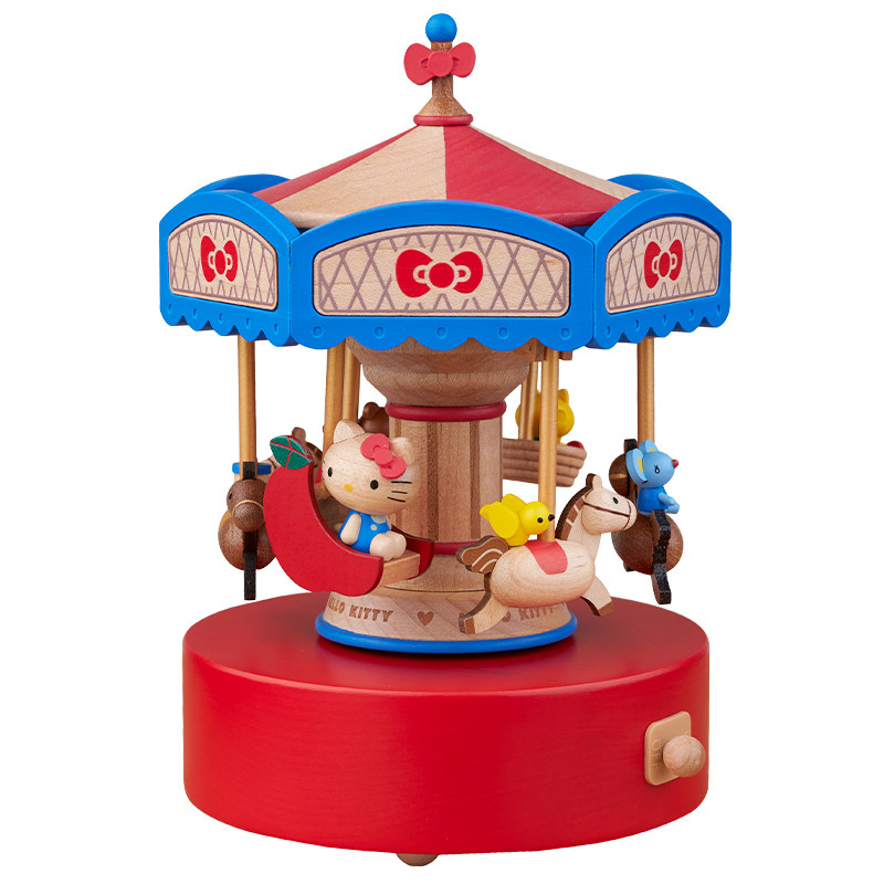 Wooderful Life Hello Kitty Wooden Music Box - Birthday Gift for Girls