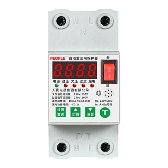 Leakage Protector Switch with Lightning Protection - Adjustable Voltage ...