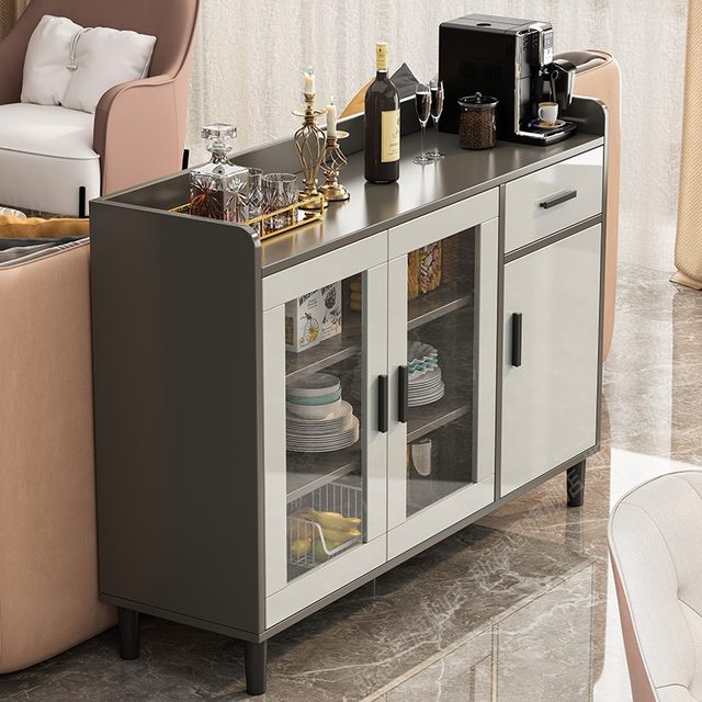 Nordic dinner cabinet simple modern tea cabinet light luxury reserve ...
