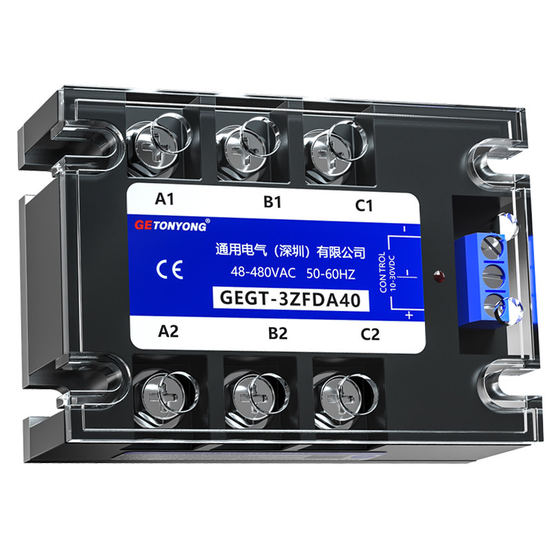 Three-Phase Solid State Relay 40A Motor Forward and Reverse SSR-3 ...