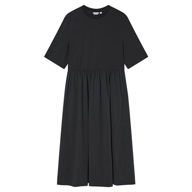 COVERINS autumn of 20124 new round neck stitching pleated short sleeve ...