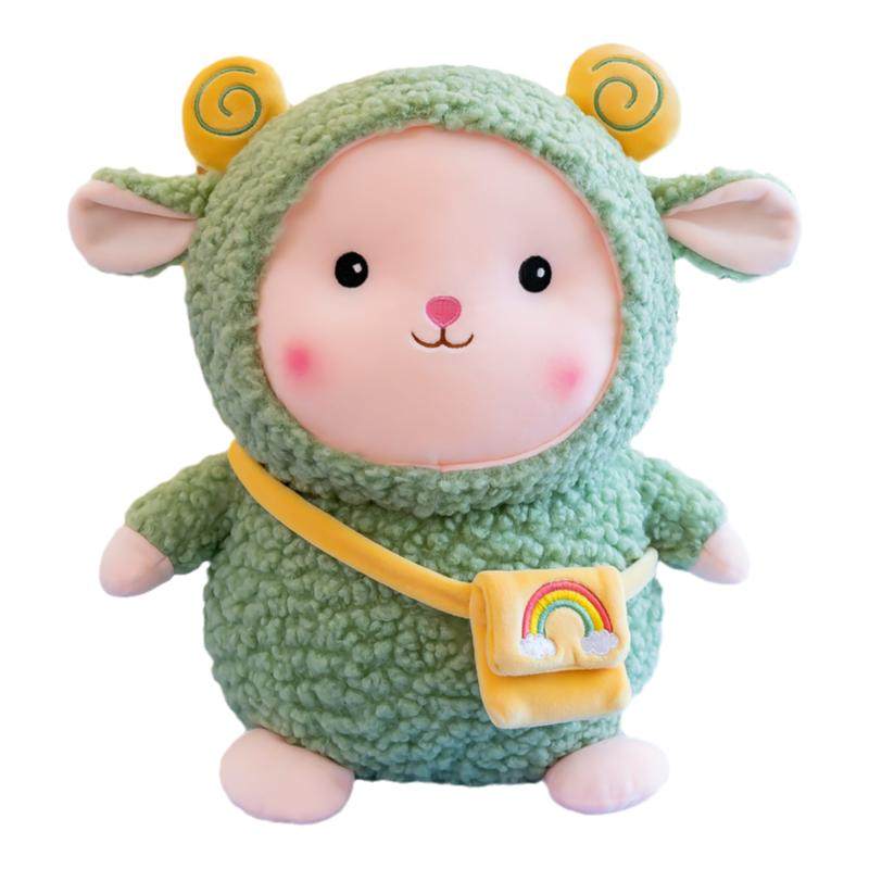 Genuine Lamb Doll Plush Toy Sheep Pillow for Children