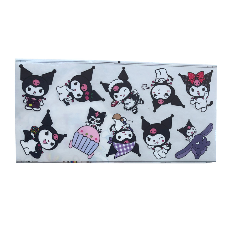 Large Handbook GU Card Sticker Waterproof Transparent Cute Design