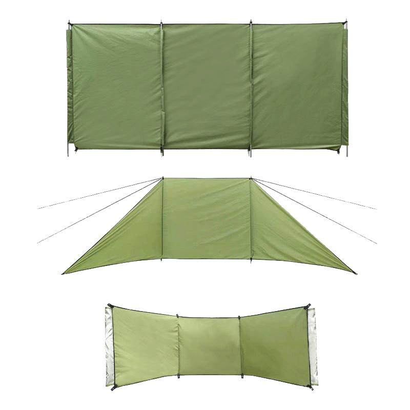 0431 Camping Windscreen - Foldable Oxford Cloth Wind Shield for Outdoor ...