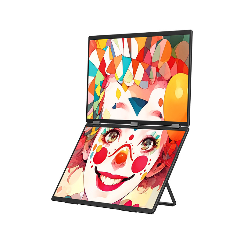 Sculptor sammenleggbar toskjerms bærbar skjerm 18,5-tommers alt-i-ett ...