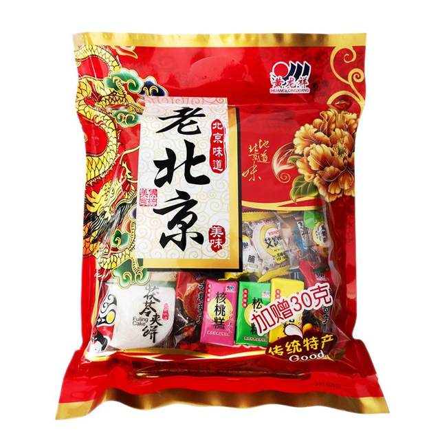 Authentic Old Beijing Specialty Snacks Gift Pack Poria Cake Rock Sugar ...