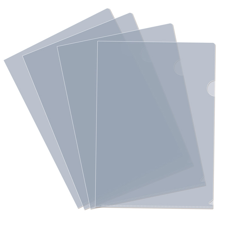 A4 Transparent Folder L-Shaped Single-Page Folder A5 Single-Chip Folder ...
