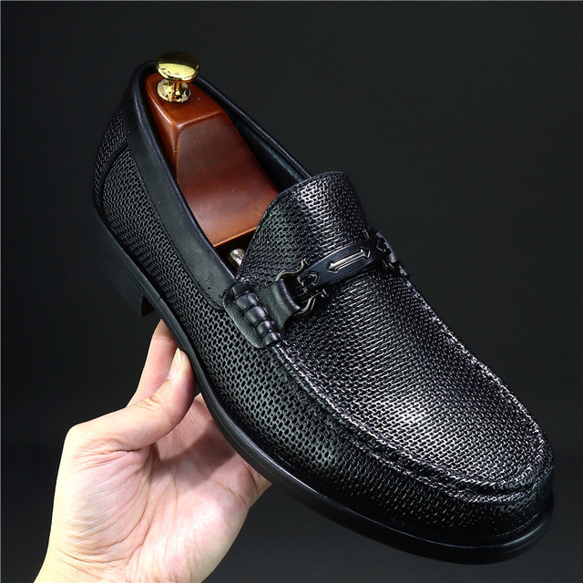 Solitary foreign trade men's shoes with toe-layer cowhide, British ...