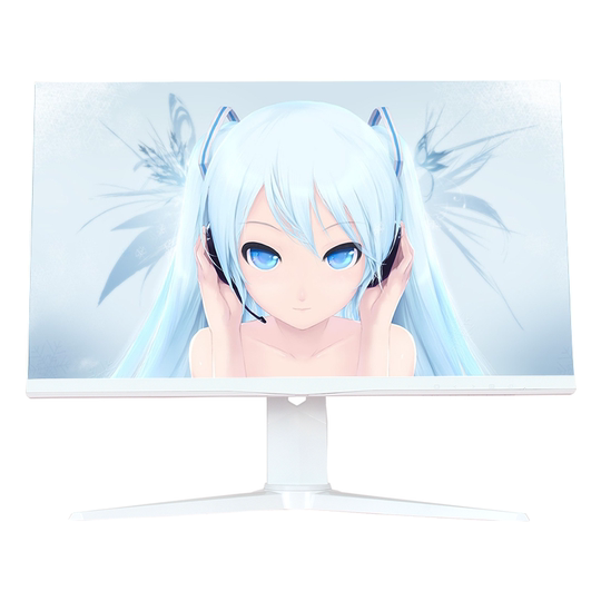 Asus/AOC White Monitor Pink 27/32 Inch 2K 144Hz Curved Face E-Sports Theme