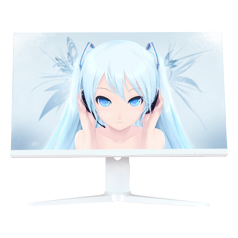 Asus/AOC White Monitor Pink 27/32 Inch 2K 144Hz Curved Face E-Sports Theme