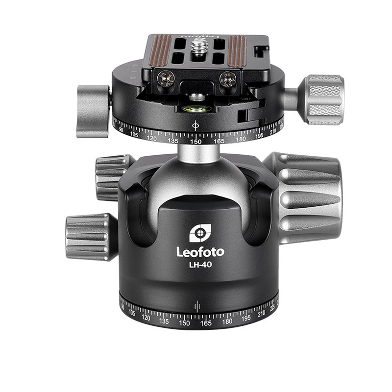 Leofoto LH-40R Low Profile Kugelkopf-Gimbal mit Dual-Panoramaklemme