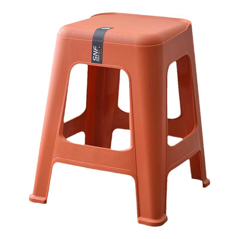 Stackable Plastic Stool - Durable Dining Chair for Home and Living Room