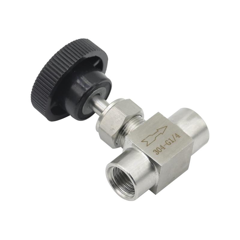 304 rustfritt stål imitert mennesi rett gjennom nålventil ...