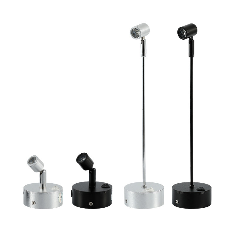 LED Wireless Rechargeable Small Spotlight for Glass Counters and Showcases