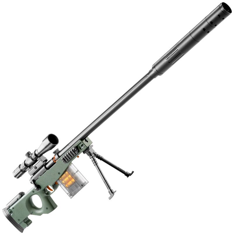 Onefire AWM Soft Bullet Toy Gun - DIY Assembly Sniper Rifle