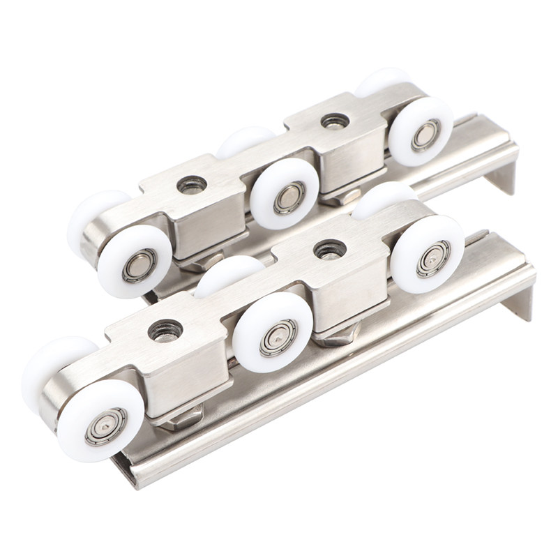 รอกเลื่อนประตูสแตนเลส Bejiale - ชุดรางแขวน 6 ล้อ