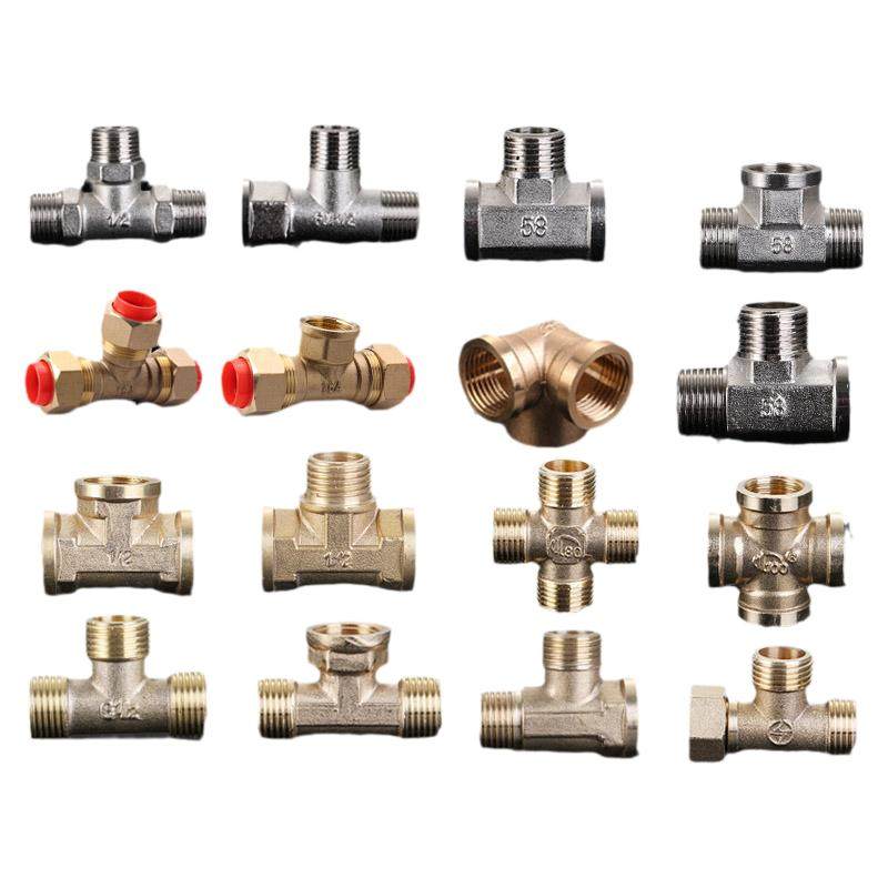Stainless Steel Copper Tee Joint 4-Way Connector - Holy Flag Line