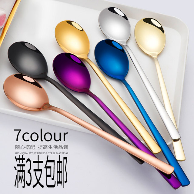 Creative thickened large Korean stainless steel tableware Western food ...