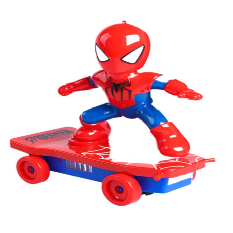 Spider Warrior Stunt Scooter for Children with Lights
