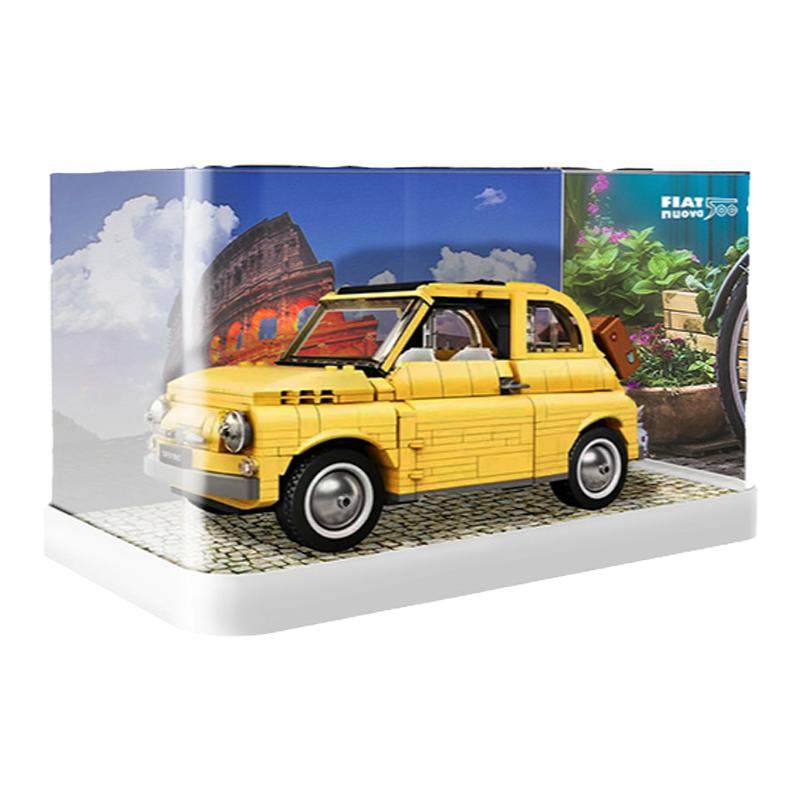 Kgbox Lego 10271 Fiat 500 Vitrin - Kavisli Akrilik Model Toz Kapağı