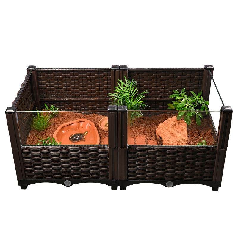 Yellow edge turtle special tank - halvvattensköldpaddauppfödningslåda ...