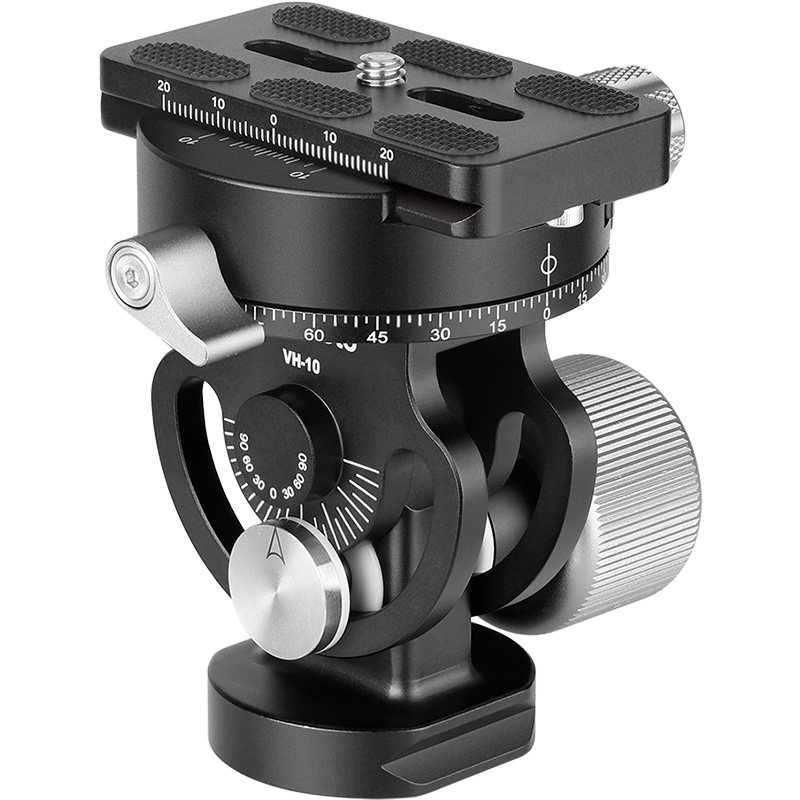 Prise de vue vidéo téléobjectif leofoto vh-10 - tête 2d monopode à montage sur pince panoramique