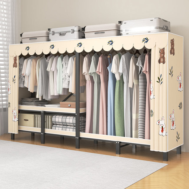 Wardrobe, bedroom, household windbreaker and skirt storage, durable and ...