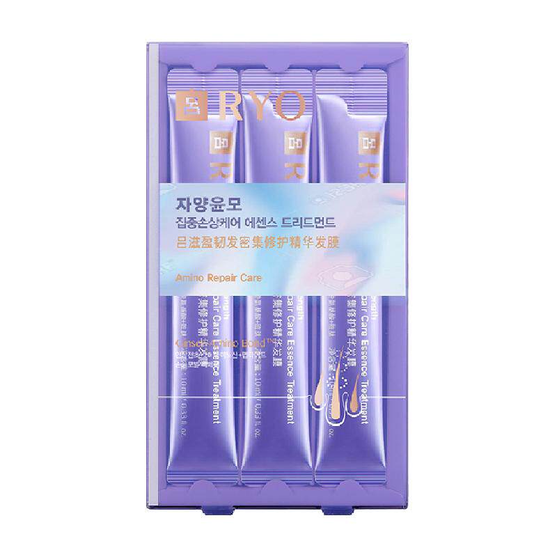 Ryo Lu Ziying Amino Acid Hair Mask - 10ml x 12 - Nourishing & Repairing