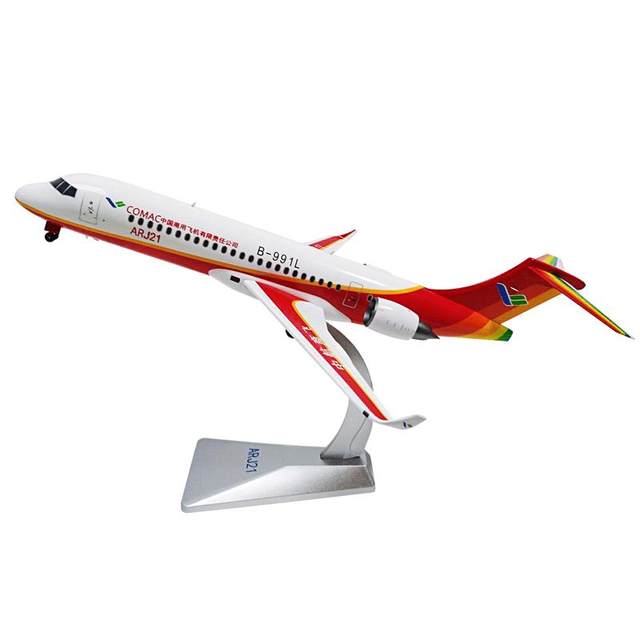 1: 100 China COMAC ARJ21 Aircraft model alloy alloy simulation civil aviation bench passenger ...