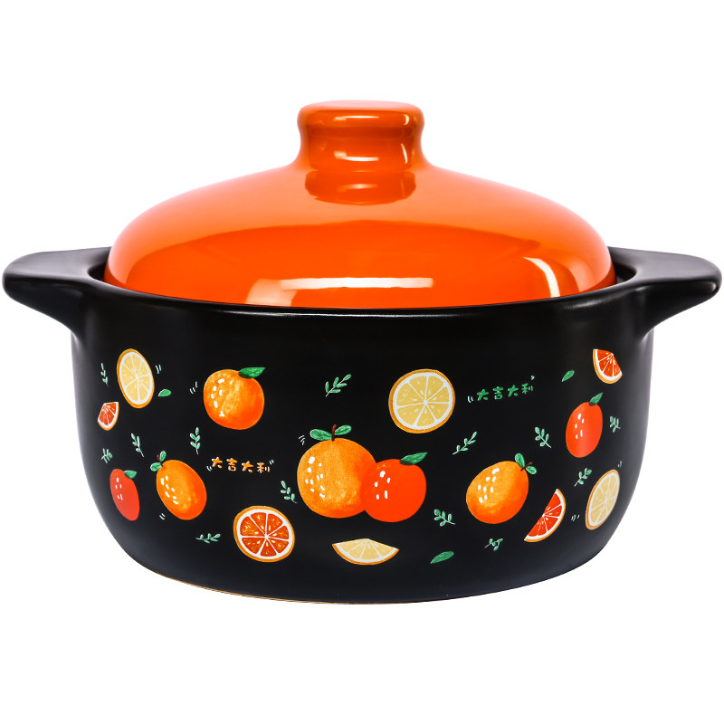 Kangshu Ceramic Casserole - Clay Stew Pot with Lid