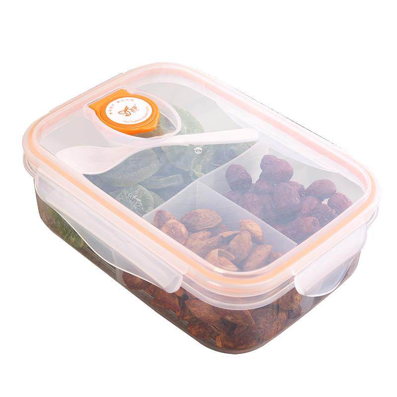 Student Lunch Box with Divider for Microwave Use - Cute and Transparent