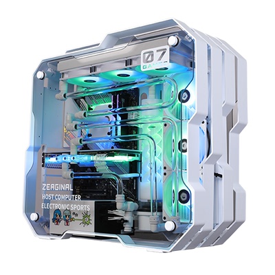 Chiguo 07 ATX Game Computer Mainframe Chassis | Transparent Glass Water ...