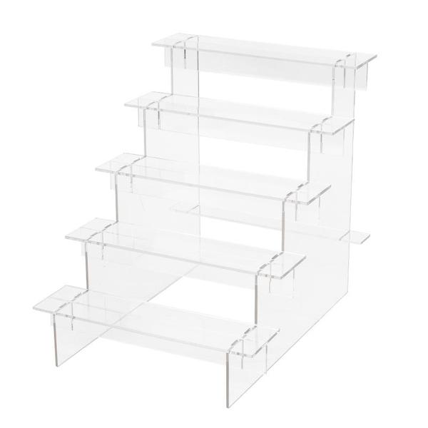 Acrylic Transparent Ladder Storage Display Rack For Blind Box Storage ...