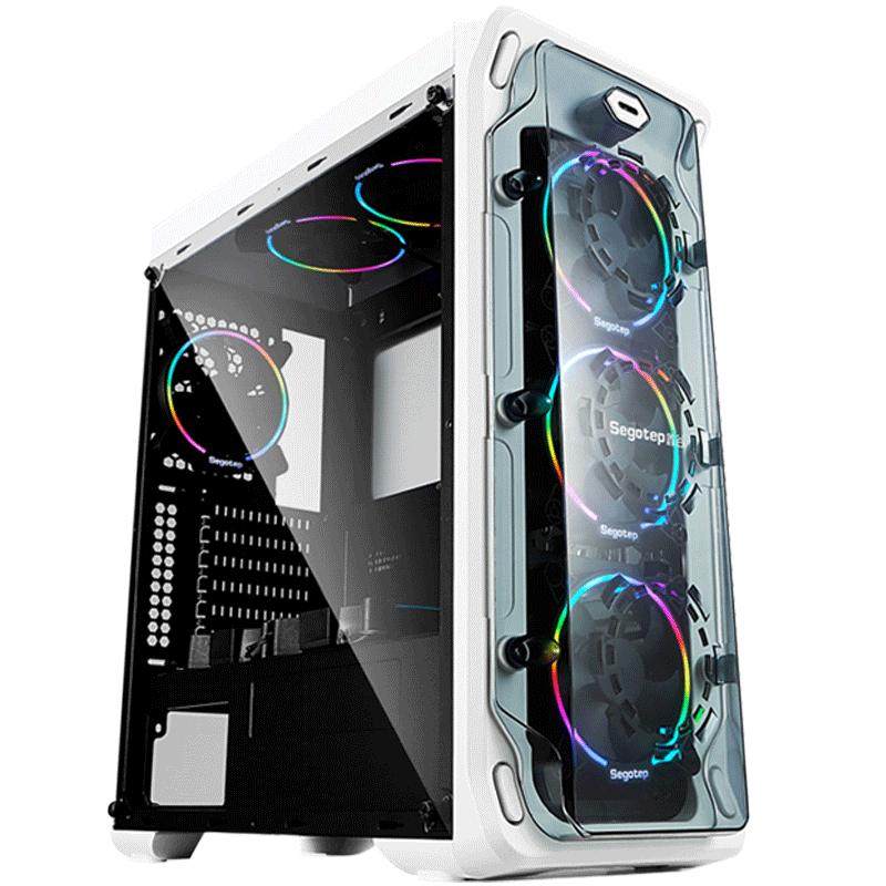 Segotep Xingu Lax ATX Mid-Tower Computer Case - Gennemsigtigt Sidepanel