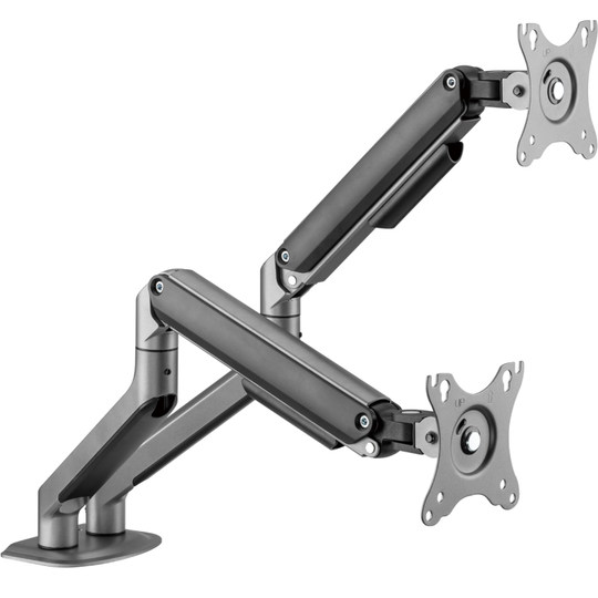 North Arc Dual Screen Monitor Stand: Laptop Two-in-One Telescopic Lift ...