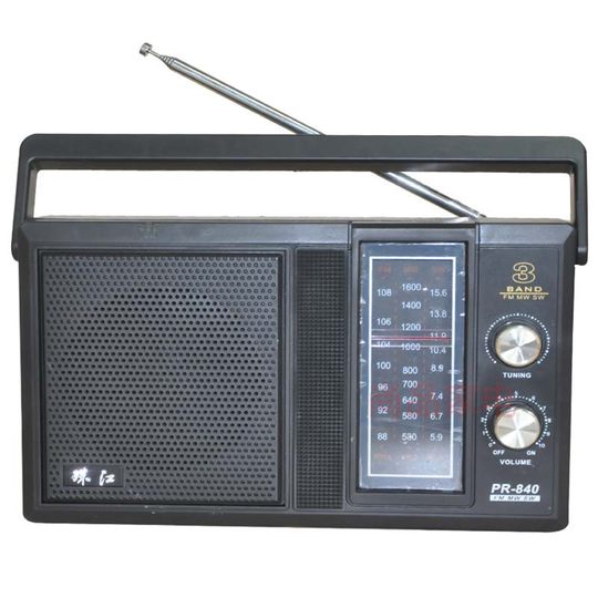 Zhujiang AC/DC Home FM Radio Broadcast - Portable Pointer Radio PR-840