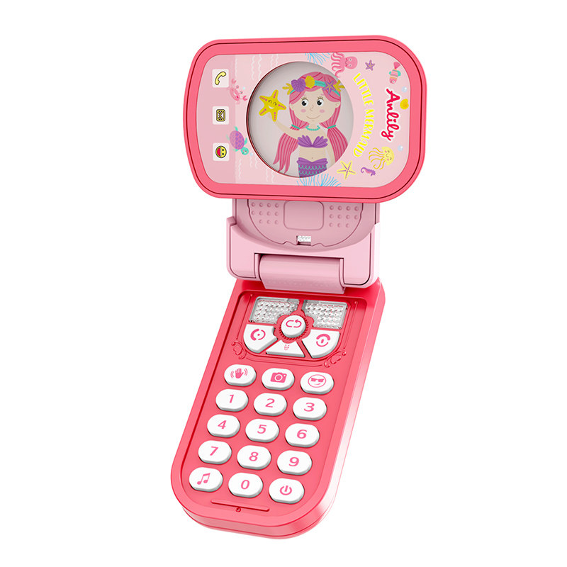 Simulation Flip Phone Toy for Toddlers - Educational Retro Music Toy ...
