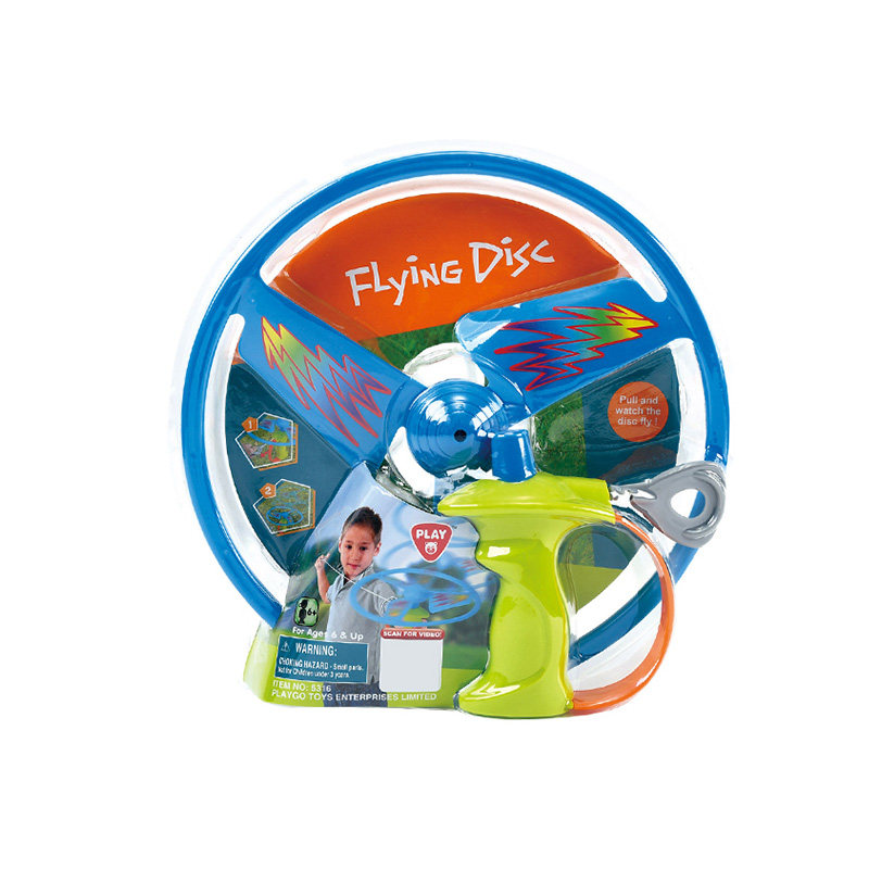 Playgo Rotating Flying Saucer Bamboo Dragonfly Toy for Outdoor Fun