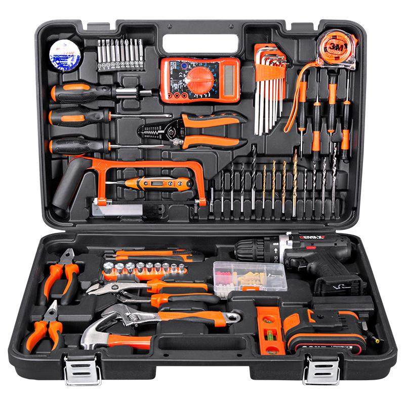 Tool Box Household Set - Multi-Functional Hardware Electrician Repair ...