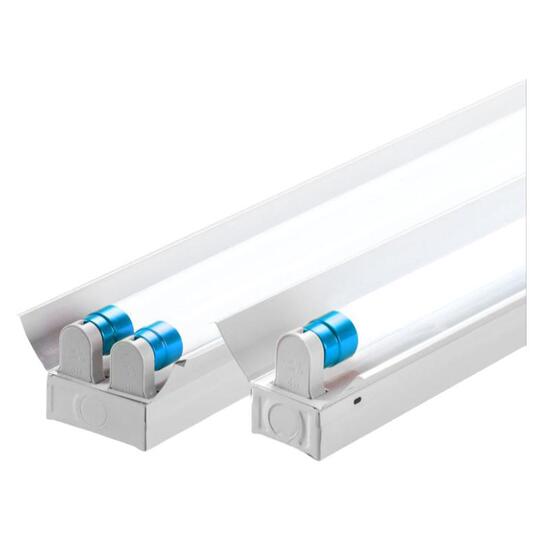 65W LED Double Tube Fluorescent Light Fixture with Cover & Bracket