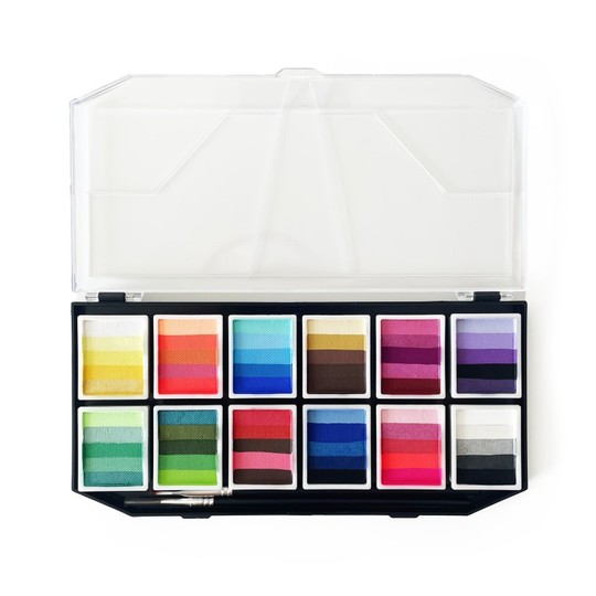 Link Rainbow Face Paint Set - Waschbare, ungiftige Farben